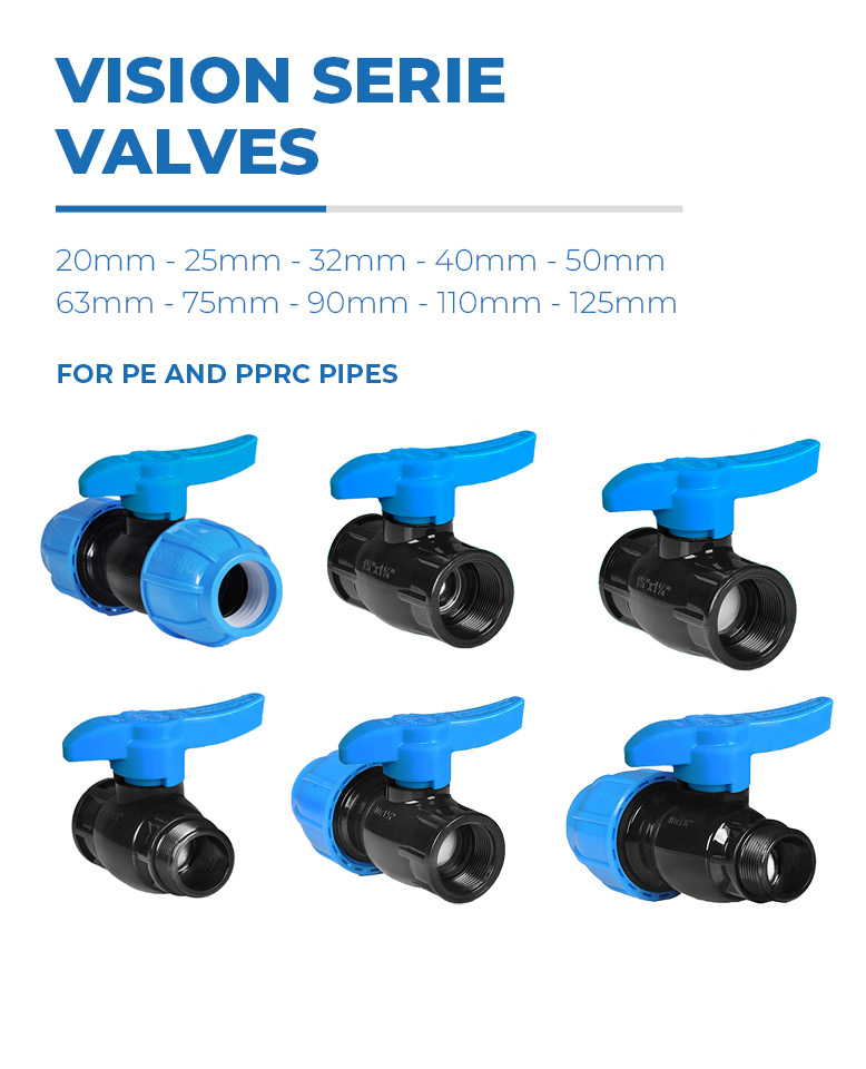 Acid resistant valve Plastic Valve PP Compression Fittings - Arangül ...